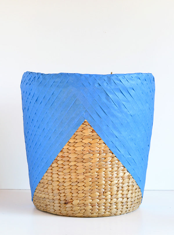 DIY painted basket planter – makeandtell